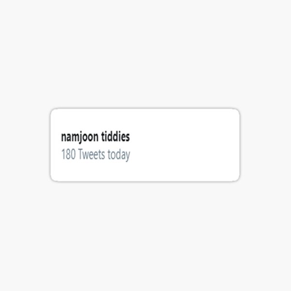 Namjoon Tiddies Sticker For Sale By Joonique Redbubble
