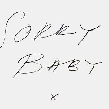 "Sorry Baby x - Killing eve Note" Sticker for Sale by tziggles | Redbubble