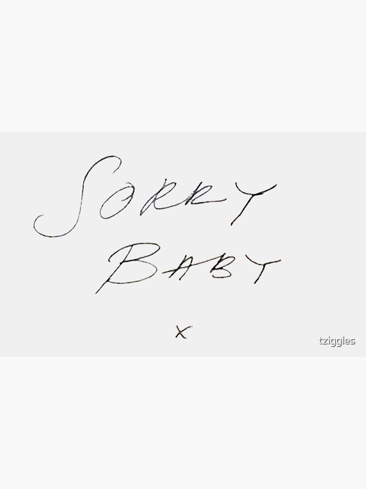 "Sorry Baby x - Killing eve Note" Sticker for Sale by tziggles | Redbubble