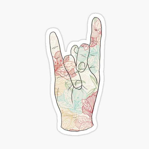 "TBS Hand Sign" Sticker for Sale by livicrowell | Redbubble
