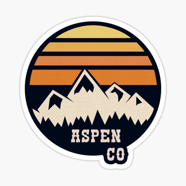 "Aspen Vintage" Sticker for Sale by tjbrock2 | Redbubble