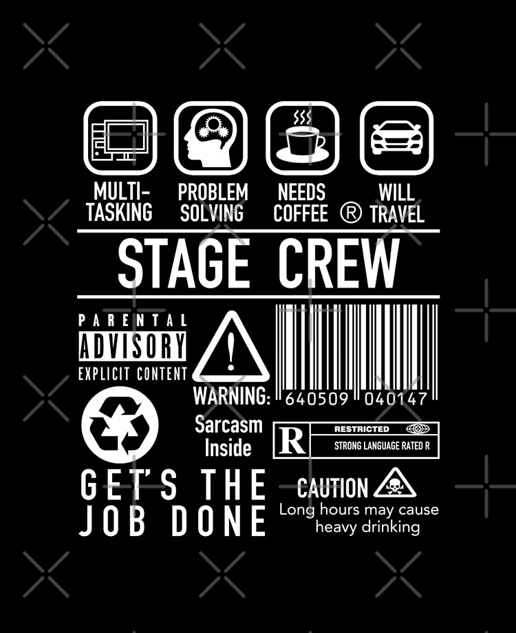 "Super Funny Stage Crew shirt - Backstage Tech Week Theatre" iPad Case ...