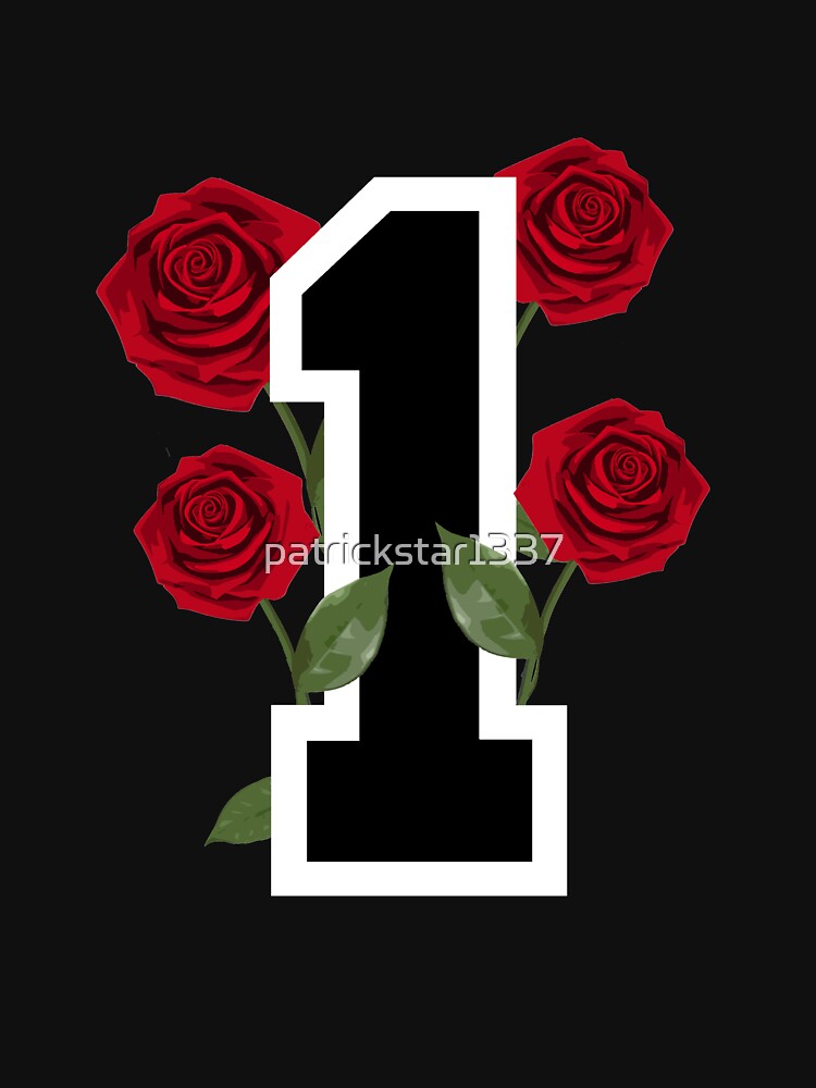 "Derrick Rose number 1 roses" T-shirt for Sale by patrickstar1337 ...