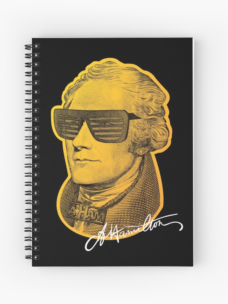 "Hamilton, Alexander with Sunglasses, Gold Signature Autograph" Spiral ...