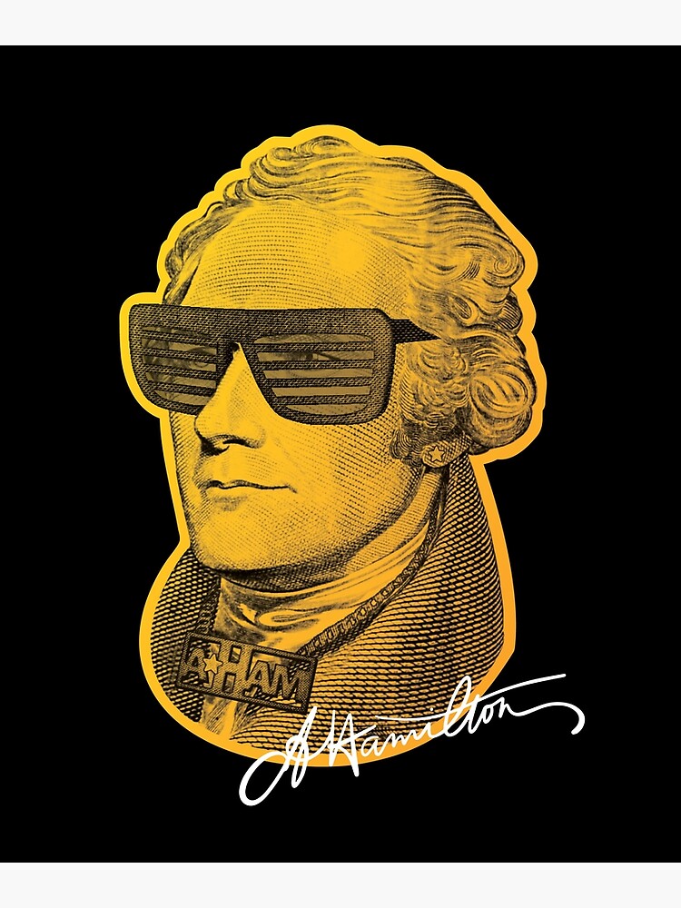 "Hamilton, Alexander with Sunglasses, Gold Signature Autograph ...