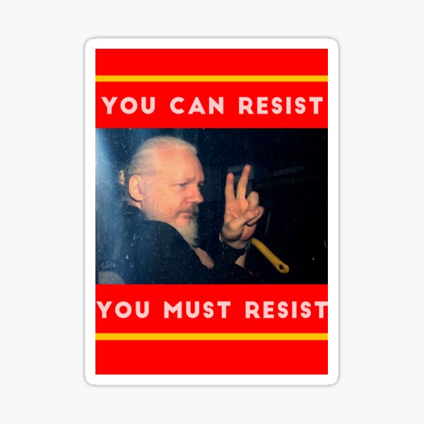 "You Can Resist You Must Resist" Sticker for Sale by TrainWreckTees ...