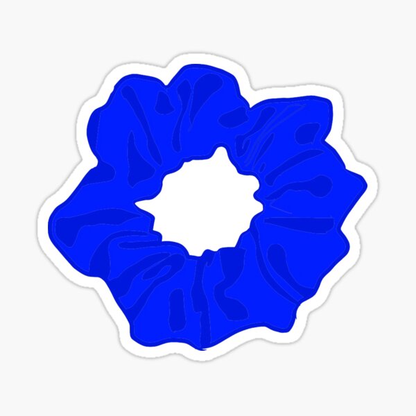 "Blue scrunchie " Sticker for Sale by MAIRJ | Redbubble