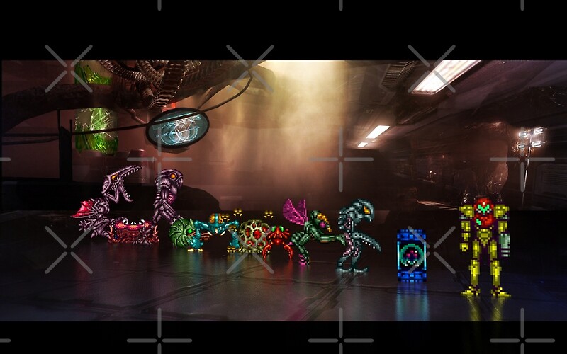 "Super Metroid pixel art" by smurfted | Redbubble