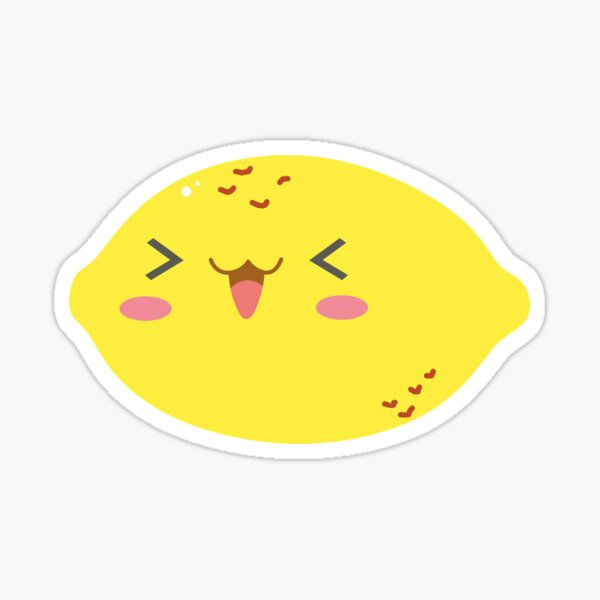 "happy lemon" Sticker for Sale by jasper1989 | Redbubble