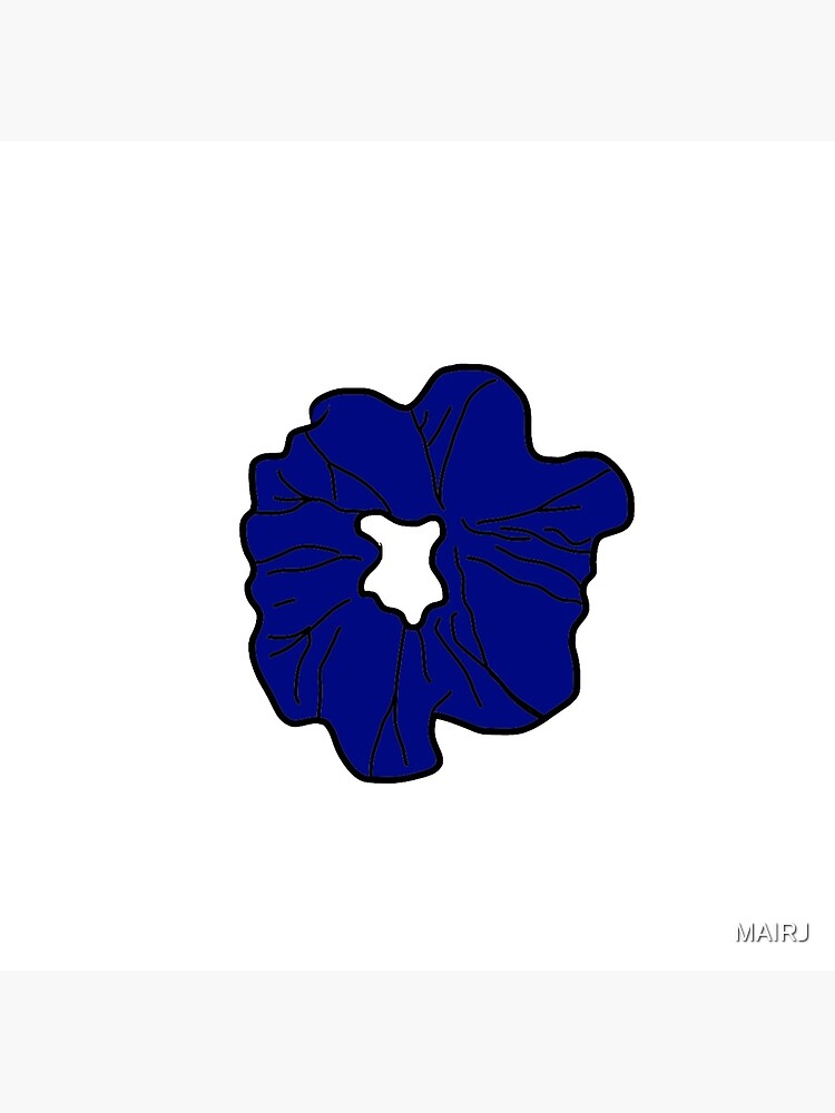 "Navy blue scrunchie sticker" Poster for Sale by MAIRJ | Redbubble