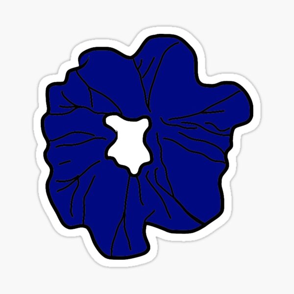 "Navy blue scrunchie sticker" Sticker for Sale by MAIRJ | Redbubble