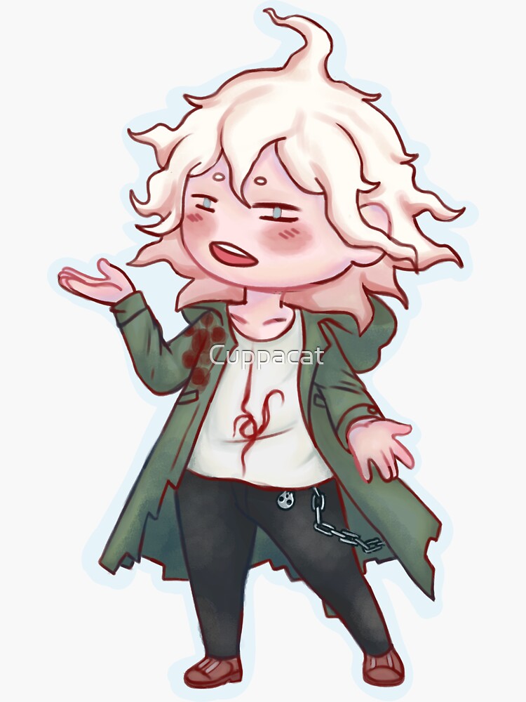 "Komaeda Nagito Cute Chibi" Sticker by Cuppacat | Redbubble