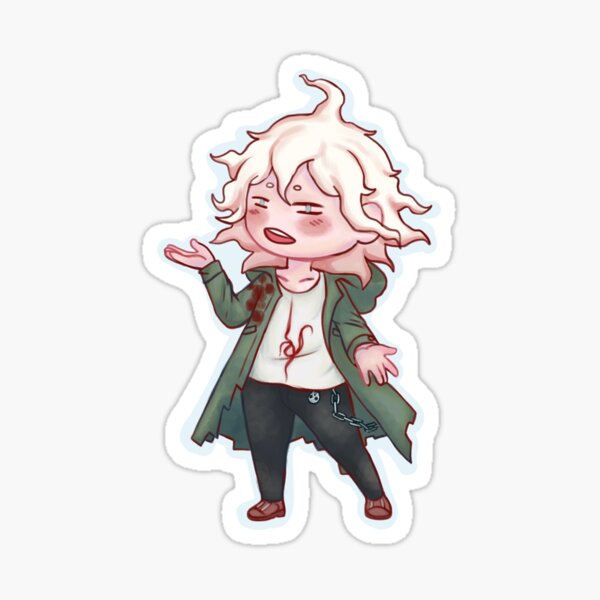 "Komaeda Nagito Cute Chibi" Sticker by Cuppacat | Redbubble