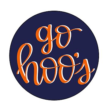 "Go Hoos Sticker" Sticker for Sale by Katlyn Walter | Redbubble