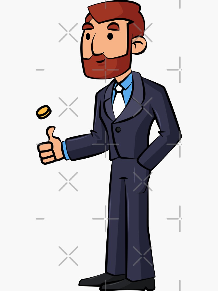 "Business Man" Sticker for Sale by Devack | Redbubble
