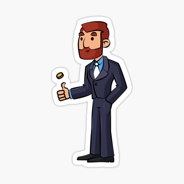 "Business Man" Sticker for Sale by Devack | Redbubble