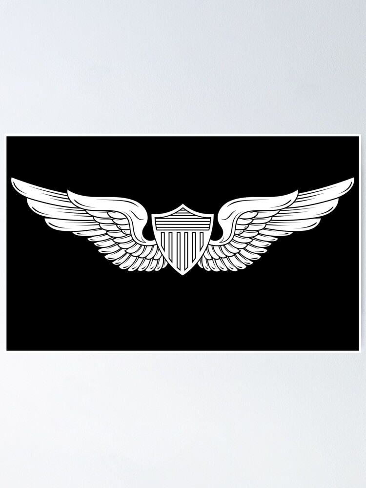 "US ARMY Aviation Badge Military Armed Forces Veteran T-Shirt" Poster ...