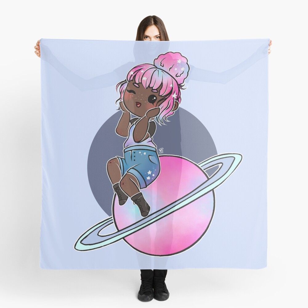 "Cotton Candy Planet Chibi" Scarf for Sale by heysoleilart | Redbubble