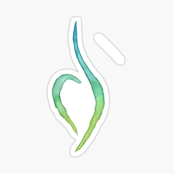 "NEDA Symbol Watercolor" Sticker by sirenscalling | Redbubble