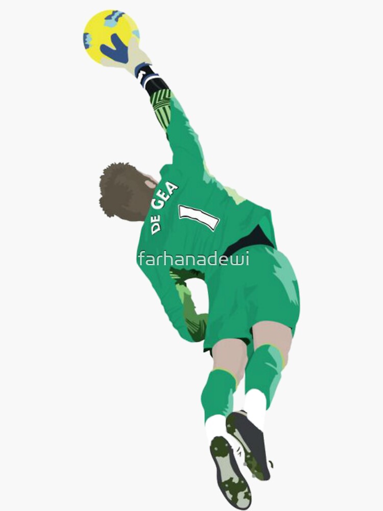 "Illustration De Gea Art" Sticker for Sale by farhanadewi | Redbubble