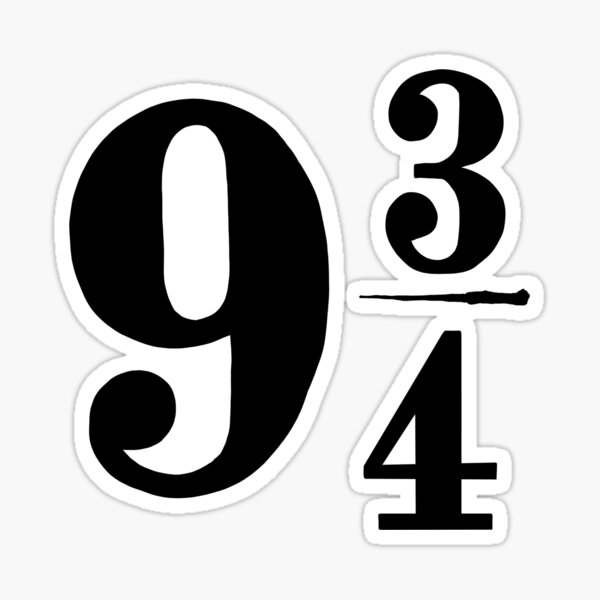 Platform 9 Stickers | Redbubble