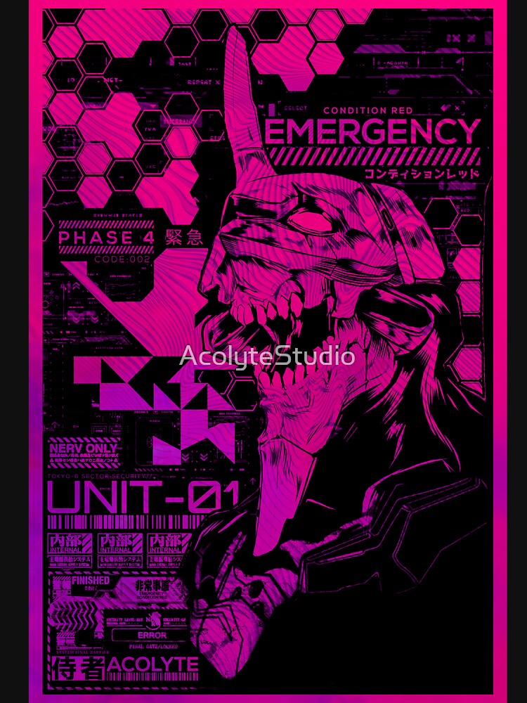 "UNIT-01 BERSERK (Neon)" T-shirt for Sale by AcolyteStudio | Redbubble ...
