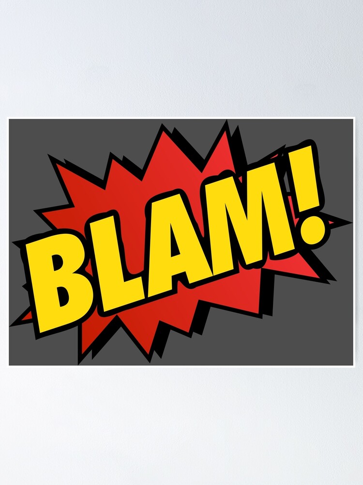 "Comic BLAM!" Poster for Sale by Feelklin | Redbubble