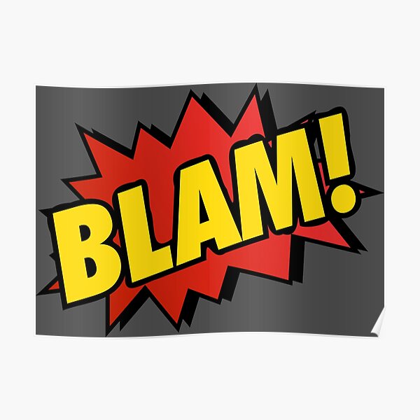 "Comic BLAM!" Poster for Sale by Feelklin | Redbubble
