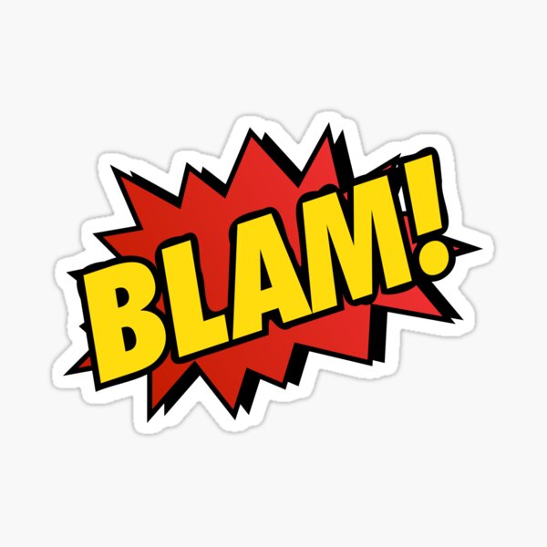 "Comic BLAM!" Sticker for Sale by Feelklin | Redbubble