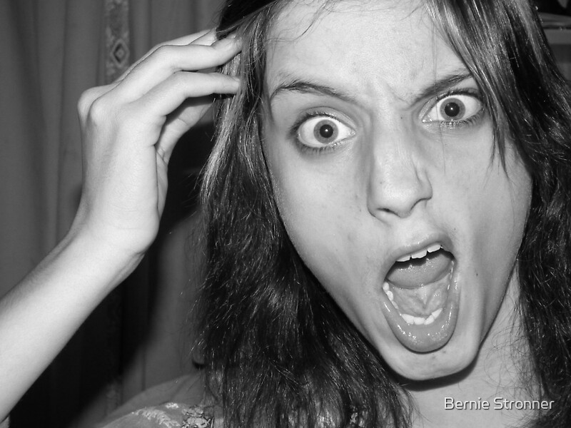 "Angel - pulling faces" by Bernie Stronner | Redbubble