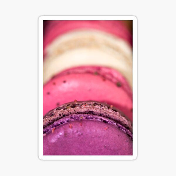 "Pink macarons" Sticker for Sale by Delphimages-Art | Redbubble
