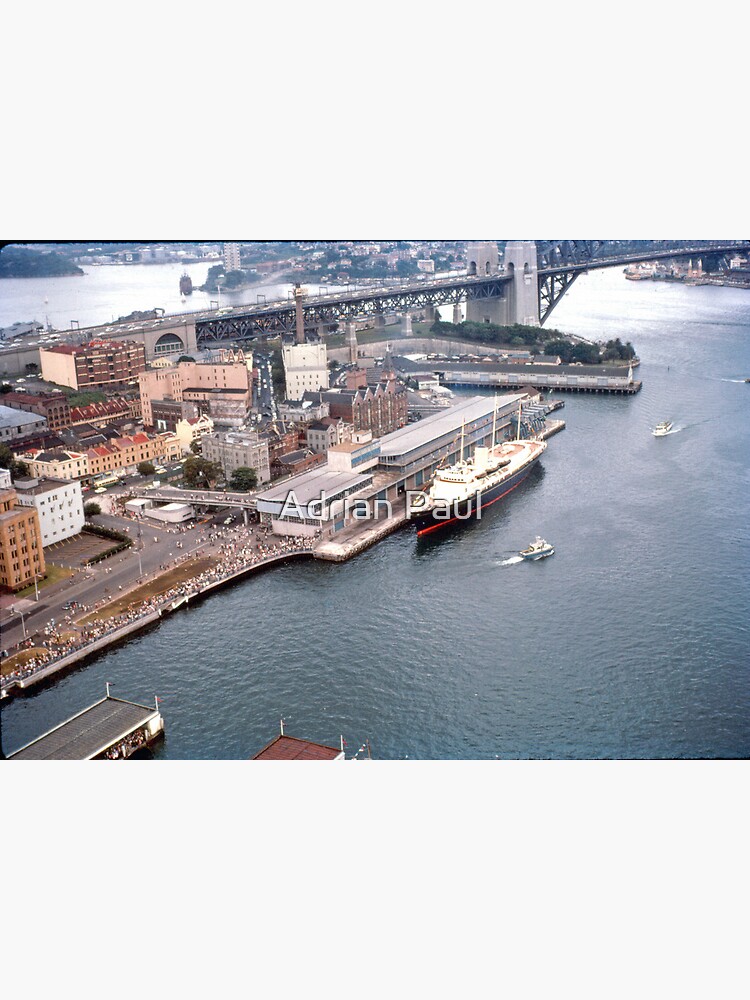 "Circular Quay (West), The Rocks & Royal Yacht Britannia, Sydney 1963 ...
