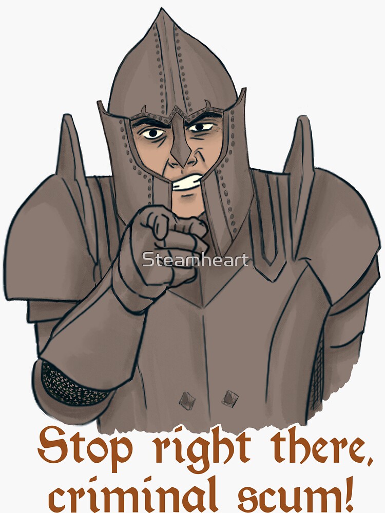 "Oblivion guard" Sticker for Sale by Steamheart | Redbubble