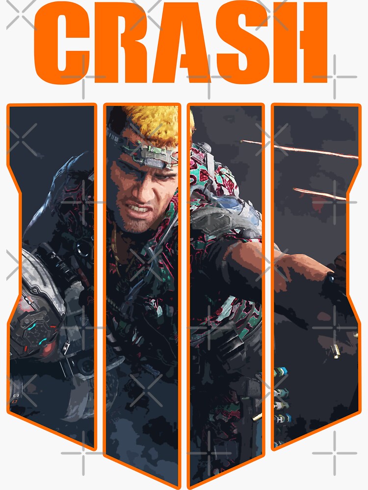 "BO4 Specialist Crash - Fan Art" Sticker by GamerClaw | Redbubble