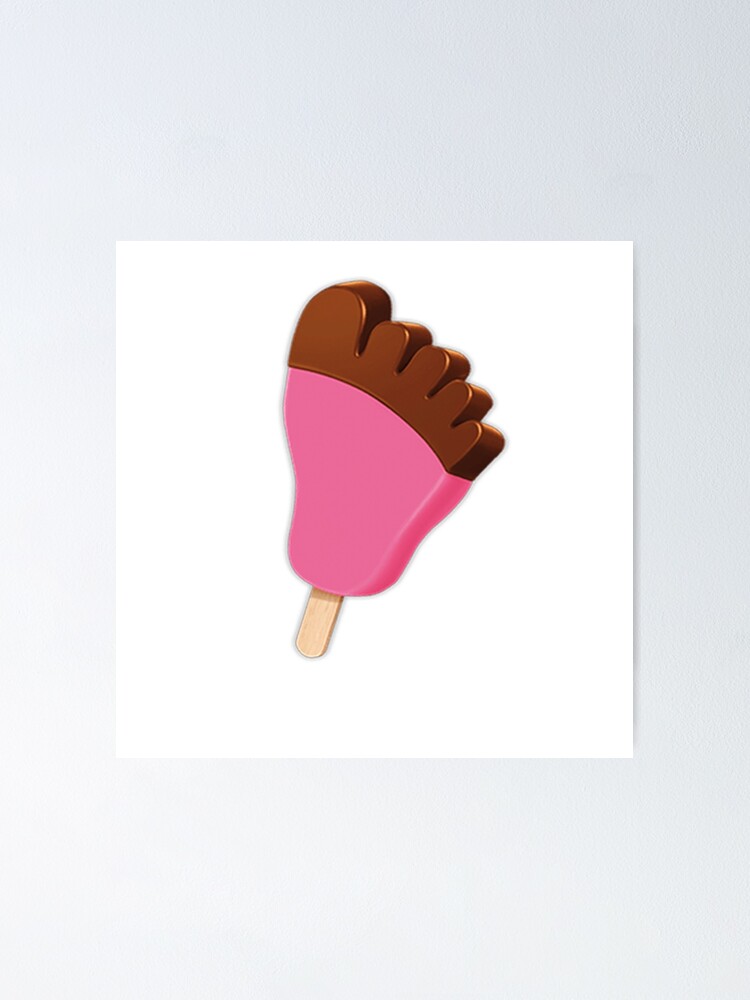"Patousa Ice Cream - Foot Ice Cream Fuuny Graphic Design" Poster by ...