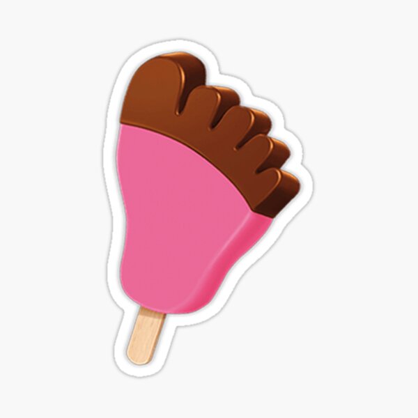 "Patousa Ice Cream - Foot Ice Cream Fuuny Graphic Design" Sticker for ...