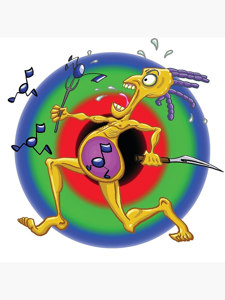 "Panic note eater" Poster by bigtimeartguy | Redbubble