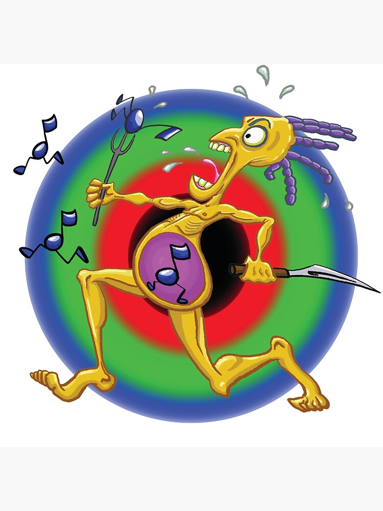 "Panic note eater" Sticker for Sale by bigtimeartguy | Redbubble