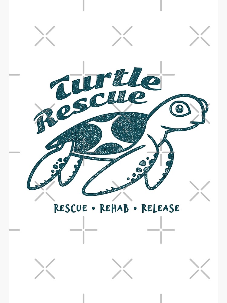 "Turtle Rescue - Rescue Rehab Release" Poster for Sale by Bangtees ...