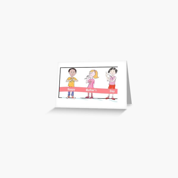 "ASL Happy Mother's Day with American Sign Language Signs" Greeting ...