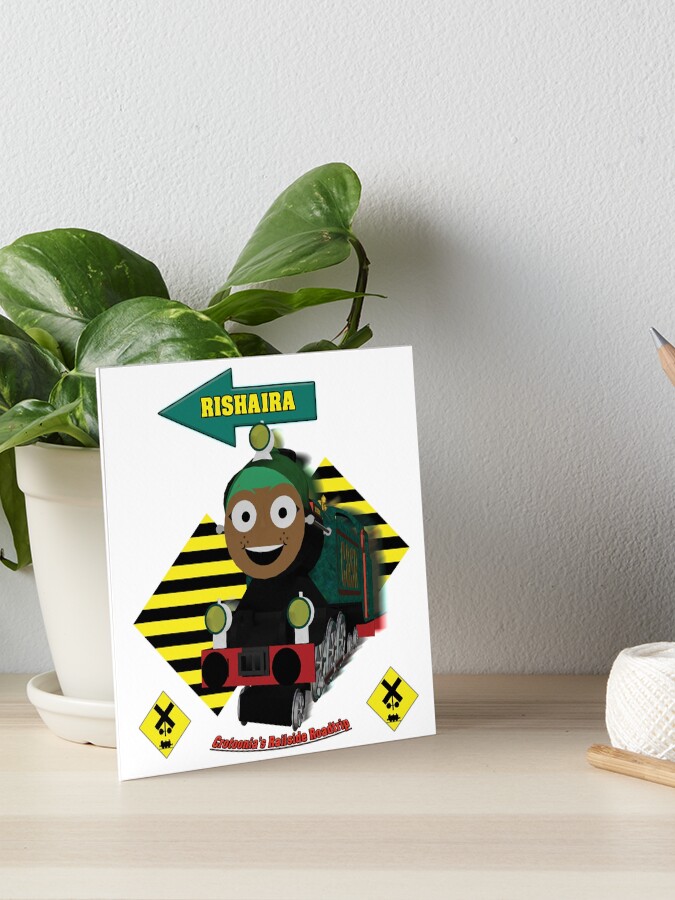 "Crotoonia's Railside Roadtrip - Rishaira" Art Board Print for Sale by ...