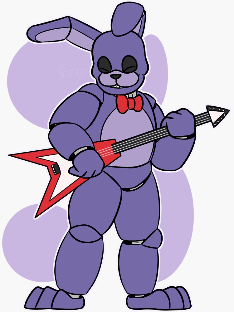 "Classic Bonnie" Sticker for Sale by Violet-Kat | Redbubble