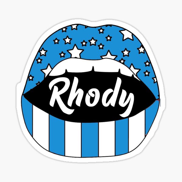 "Rhody Lips Stickers" Sticker for Sale by beck-dr | Redbubble
