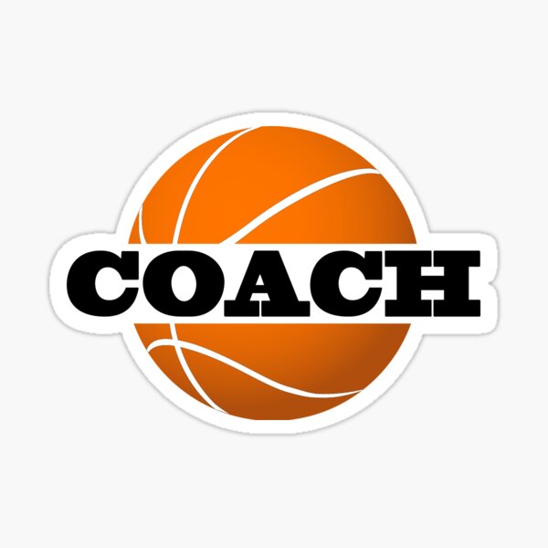 "Basketball Coach Product Best Gifts For Coaches design" Sticker for ...