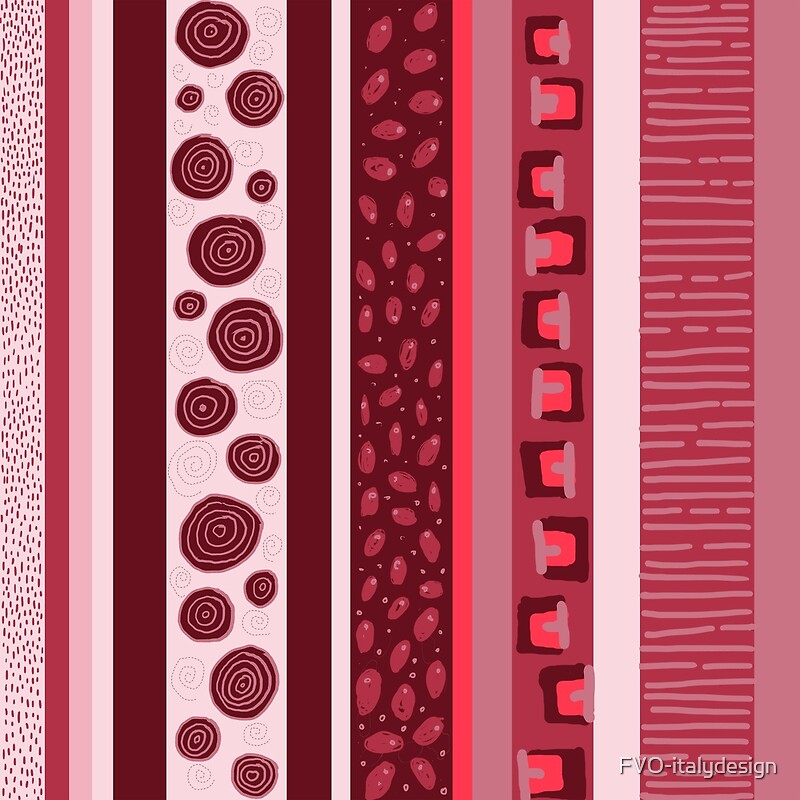"moody ethnic red stripes" by FVO-italydesign | Redbubble