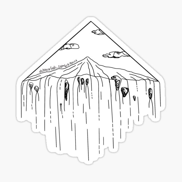 "Victoria Falls" Sticker by maddielloyd | Redbubble