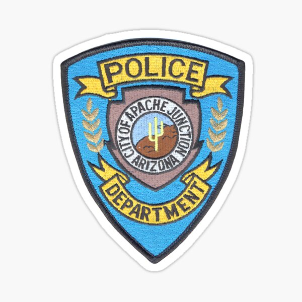 "Apache Junction Police" Sticker for Sale by lawrencebaird | Redbubble