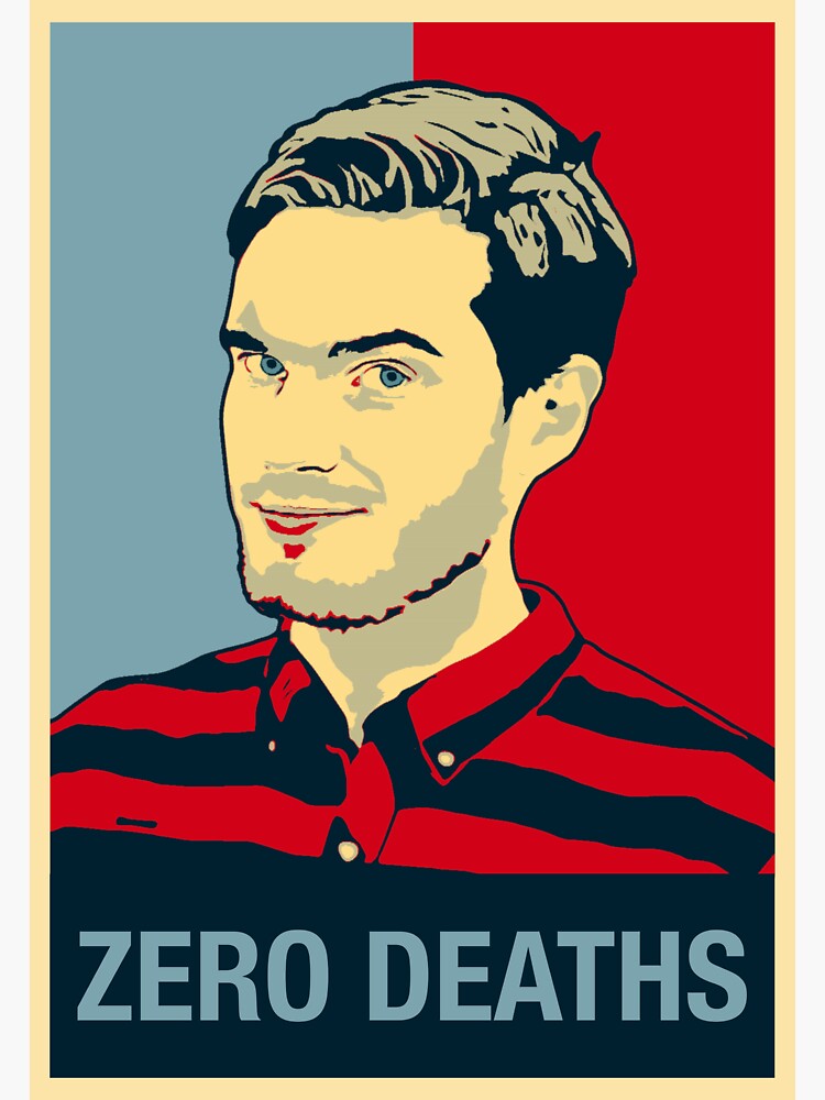 "Zero Deaths" Sticker for Sale by saintiro | Redbubble