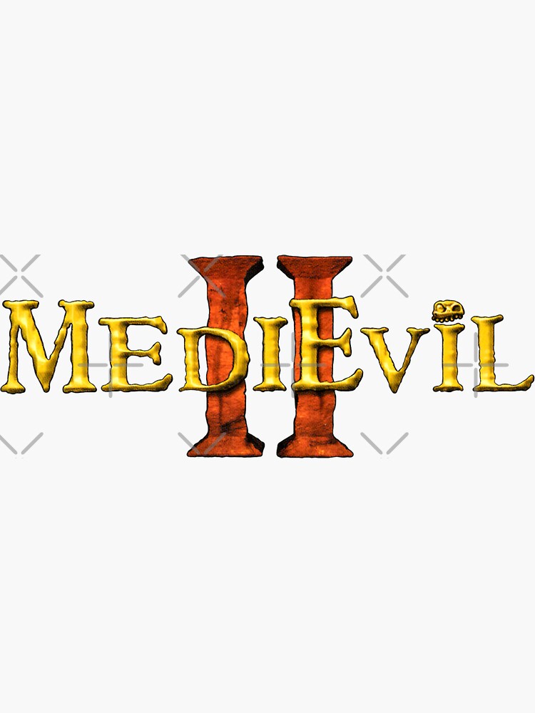 "MediEvil II ntsc logo" Sticker for Sale by rubinho146 | Redbubble