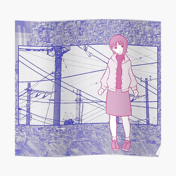 "Pink Lain" Poster for Sale by Rumor Mow | Redbubble